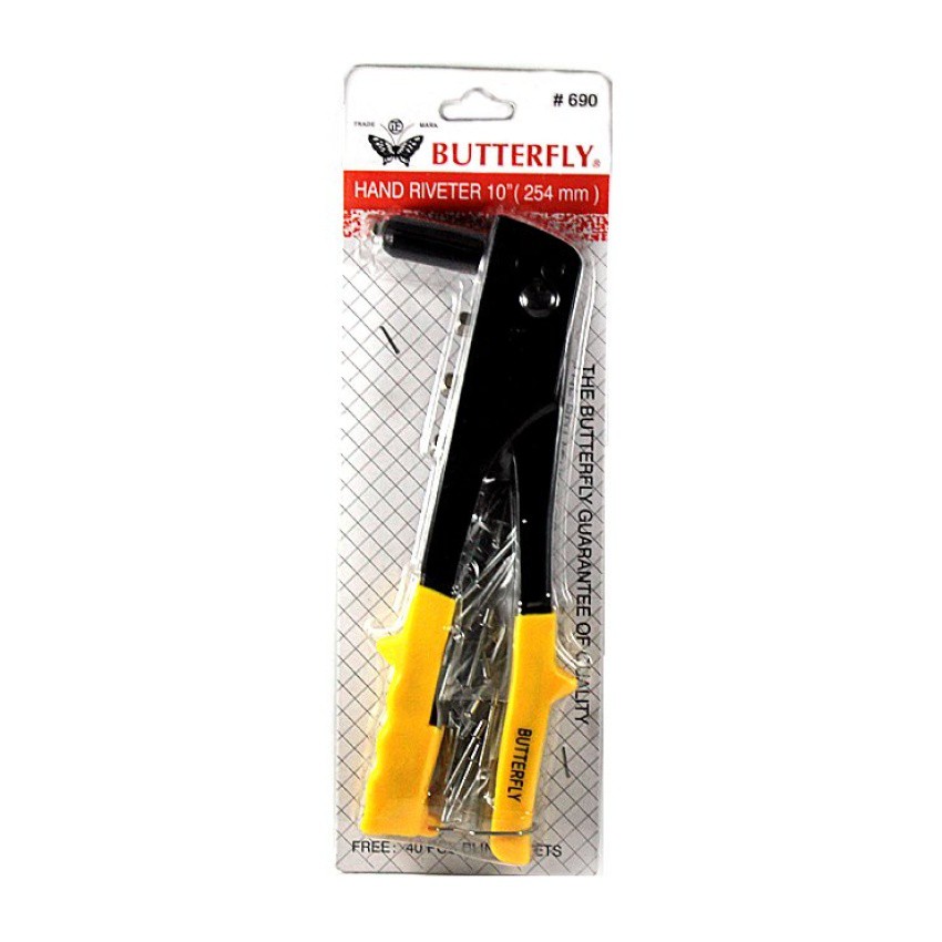 Butterfly 10-Inch Hand Riveter (with Free Blind Rivets) | Shopee ...