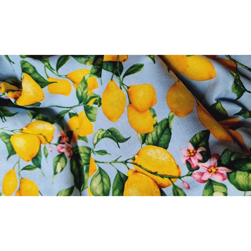 Fresh Lemon linen Fabric | Shopee Philippines