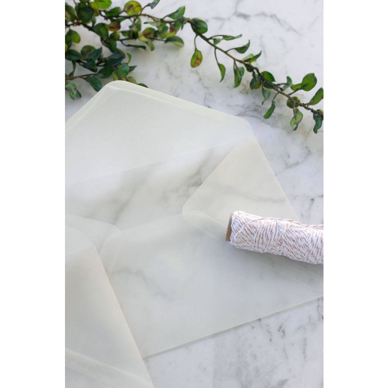 Transparent Envelope Vellum Translucent Envelopes for Wedding ...