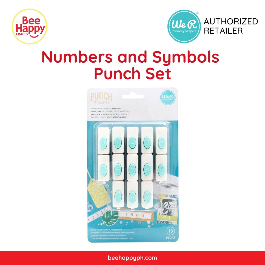 Numbers and Symbols Punch Set for Word Punch Board We R Memory Keepers ...