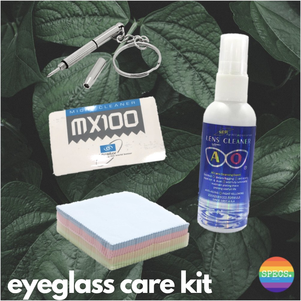Eyeglass Cleaning Kit (AO lens cleaner solution + wiper/ MX ...