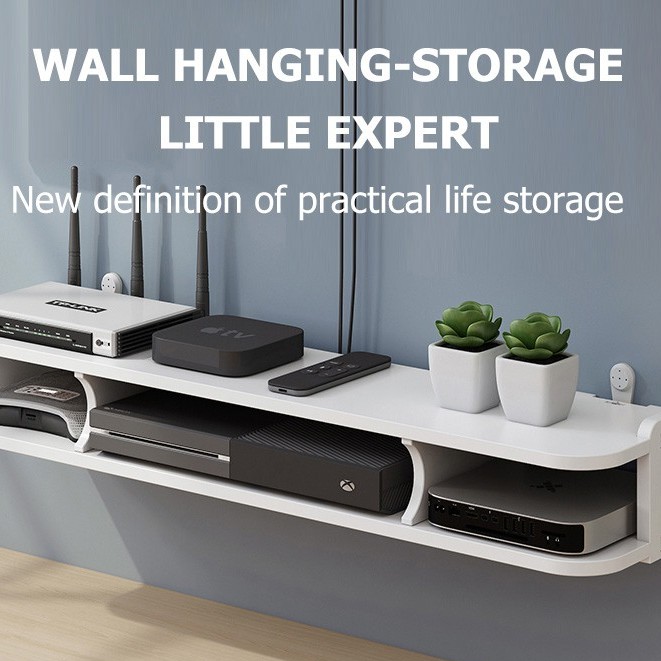 Wall-Mounted Storage Small Expert Free Punching Living Room Tv Wall ...