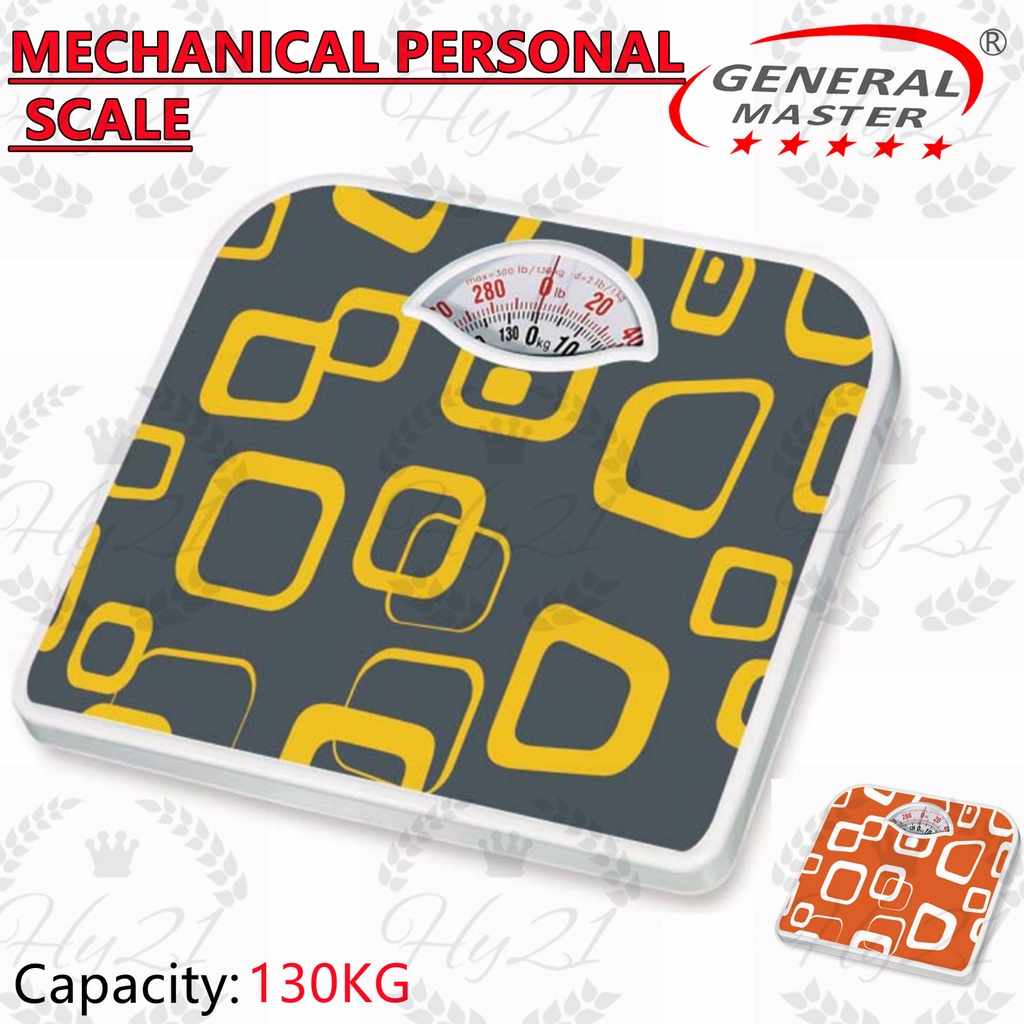 General Master Mechanical Personal Scale (Bathroom Scale) 130 Kg GMBR ...