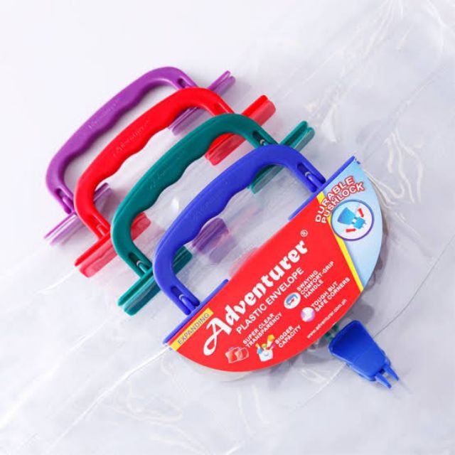 Adventurer Clear Long Expandable Plastic Envelope with Handle (Regular ... Adventurer Clear Long Expandable Plastic Envelope with Handle (Regular ...