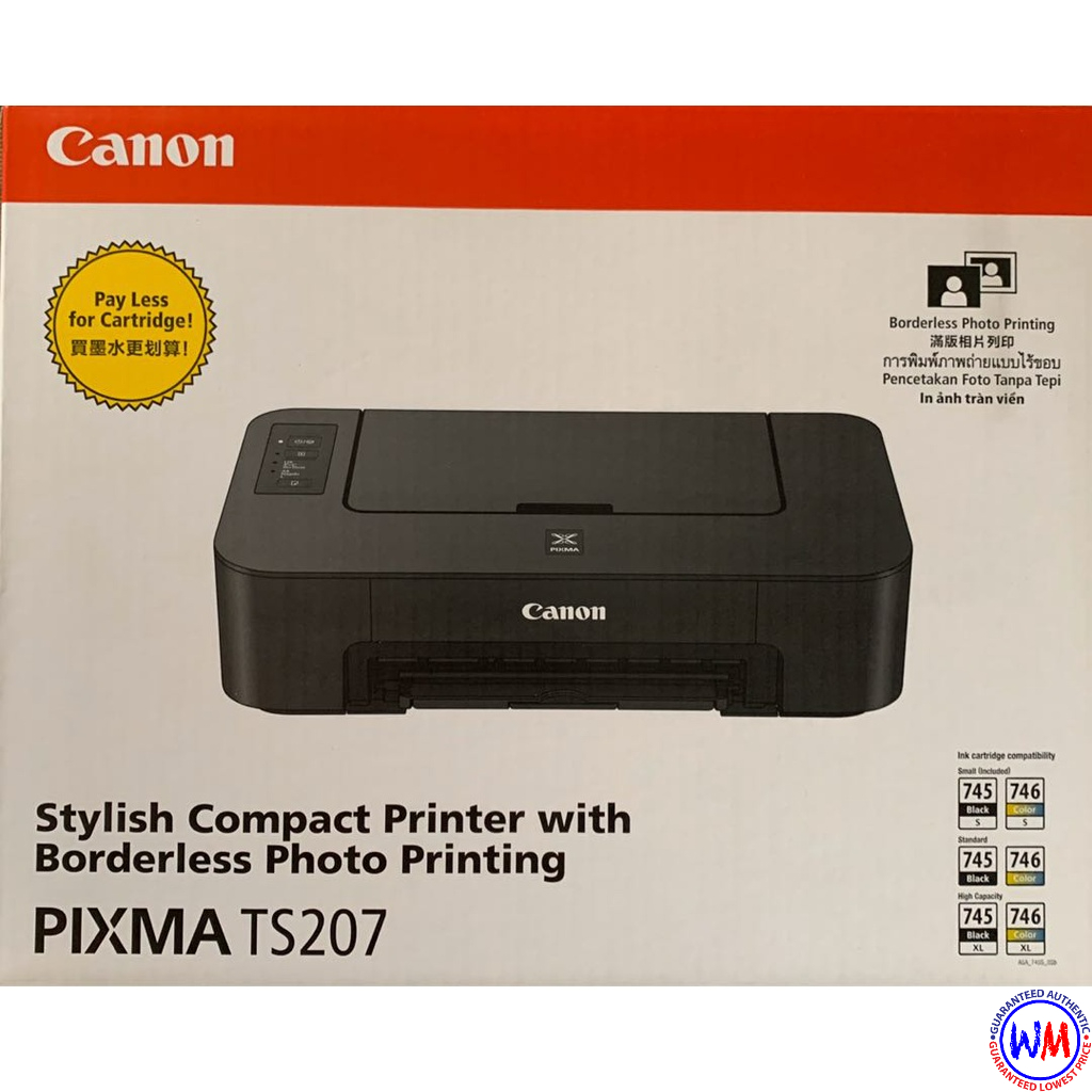 Canon Pixma TS207 Low Cost Stylish and Compact Printer | Shopee Philippines