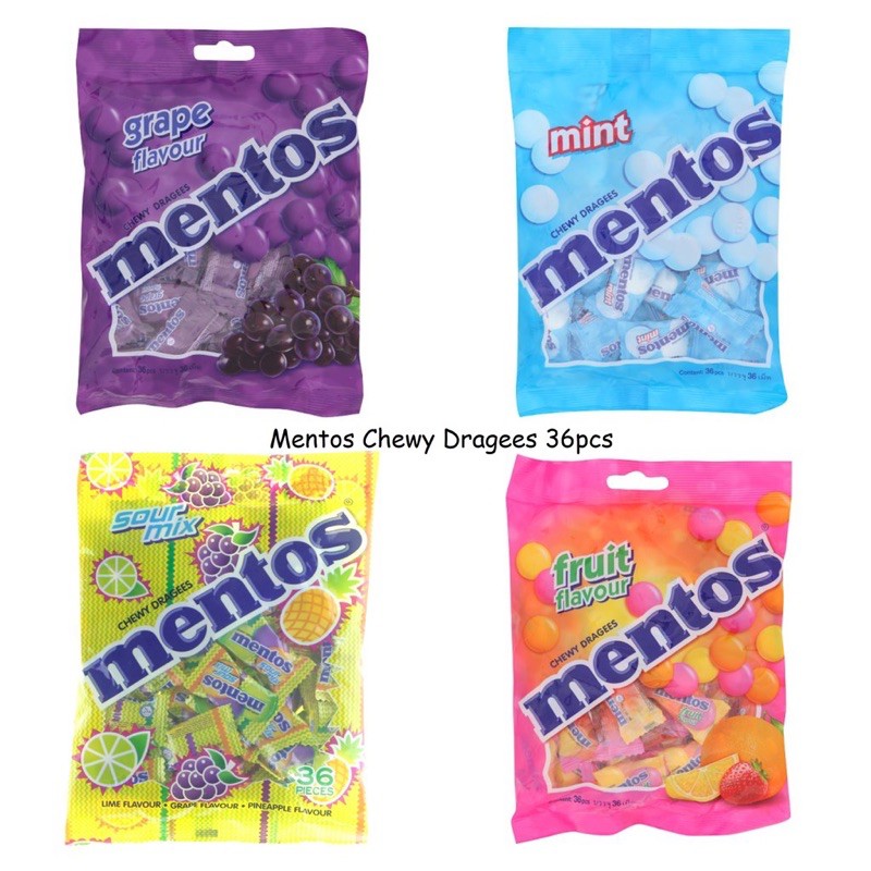 Mentos Candy Mint/Grape/Fruit/Sour Mix(36pcs) | Shopee Philippines