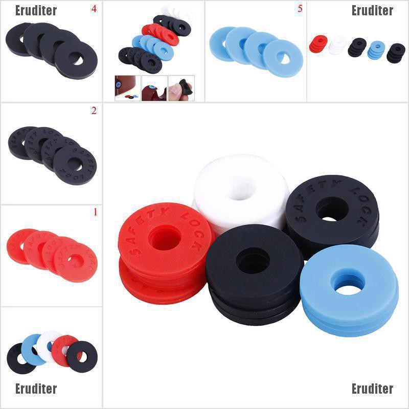 Eruditer 4pcs Silicone fender strap lock system easy install for guitar ...