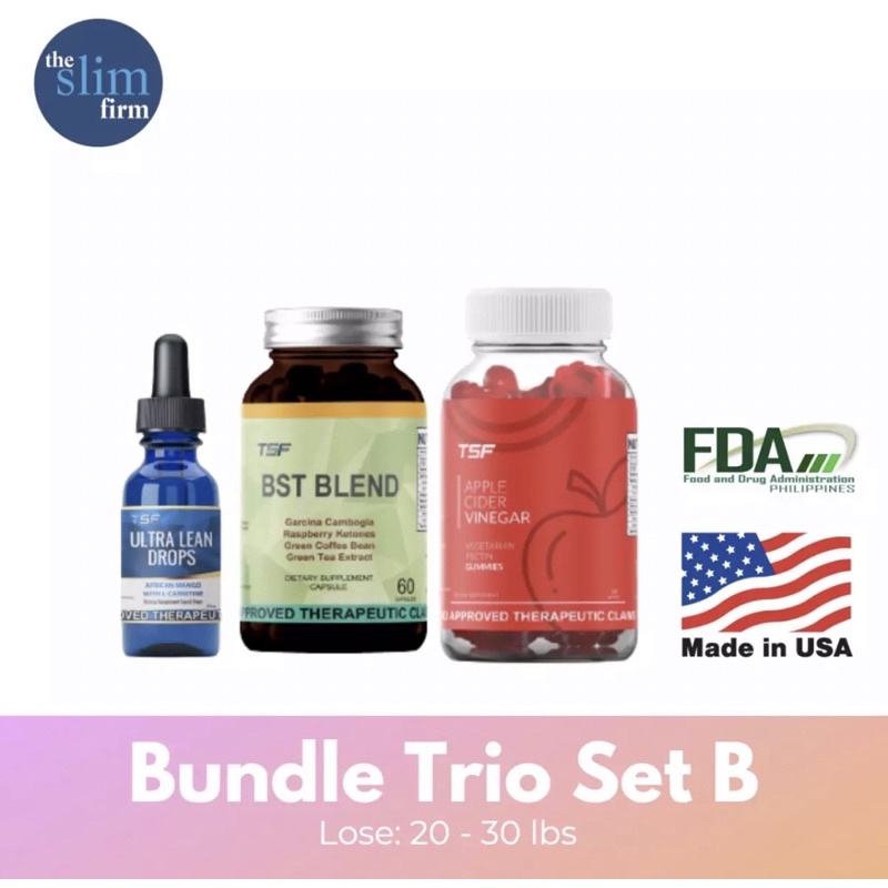 THE SLIM FIRM BUNDLE TRIO - SET B (30 days supply) | Shopee Philippines