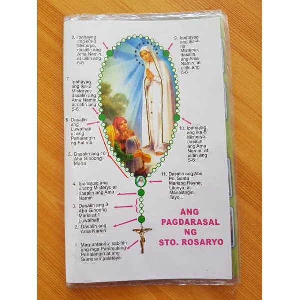 How to Pray the Rosary Pamphlet Tagalog and English | Shopee Philippines