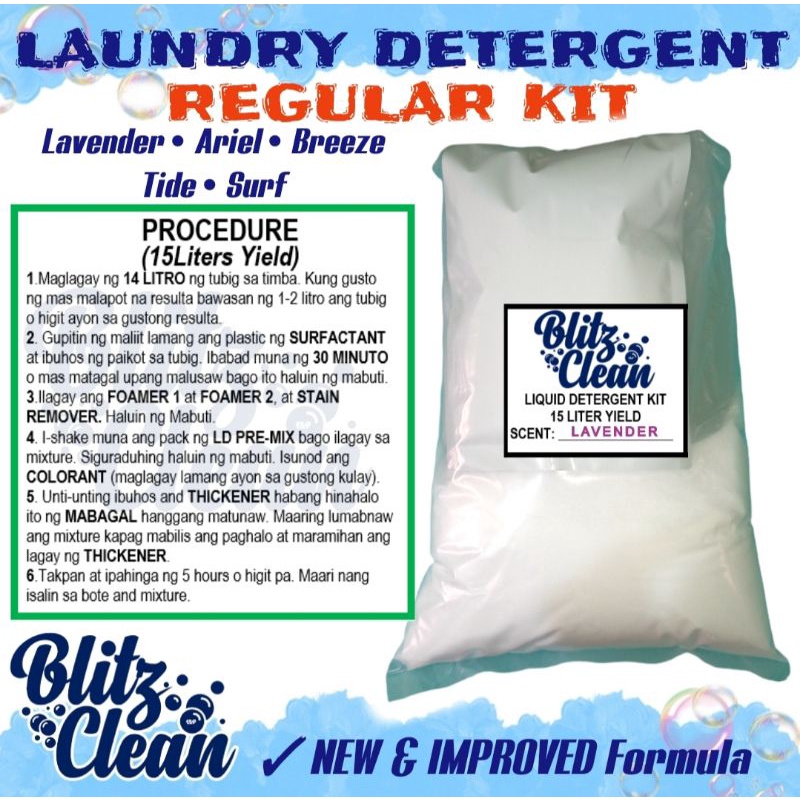 Liquid Detergent DIY Kit 15 Liters Yield | Shopee Philippines