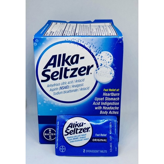 Alka Seltzer Original Heartburn Indigestion Effervescent Tablets Tingi ...