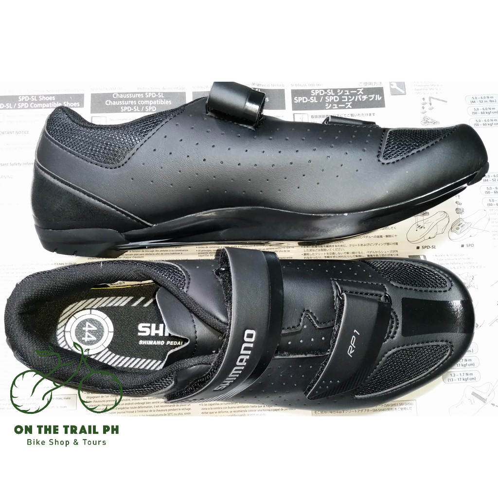 SHIMANO RP1 Road / Indoor / Outdoor Cycling Bike Shoes - Black | Shopee ...