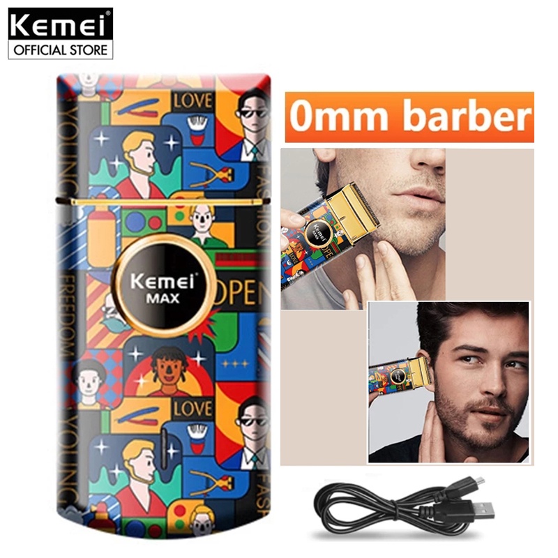 Kemei KM-RS7098 Titanium Double Foil Shaver Reciprocating Graffiti ...