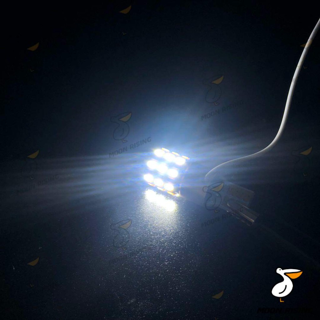 MOTORCYCLE/ CAR T15 DUAL CONTACT SIGNAL LIGHT PARK LIGHT DUAL COLOR ...