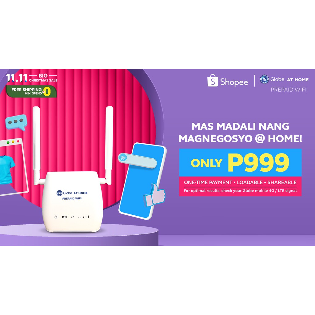 Globe at Home Prepaid WiFi (Model no S10G) | Shopee Philippines