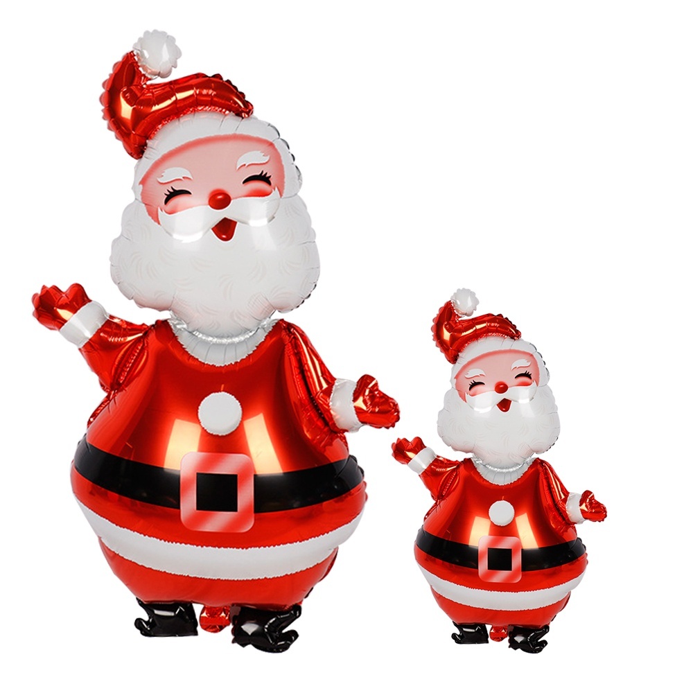 Santa Balloon Christmas Party Decoration Santa Claus Snowman Foil ...