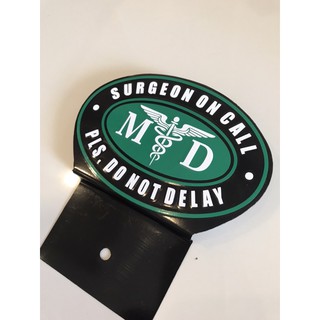 SURGEON ON CALL CAR PROFESSION PLATES EMBLEM SURGEON DOCTORS PHYSICIAN ...