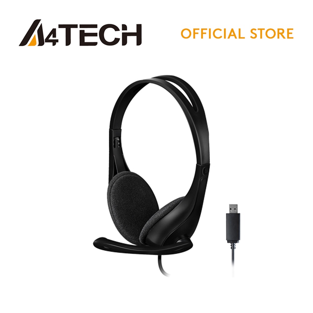 A4Tech HU-9 Omnidirectional Noise-canceling Mic. USB Headset | Shopee ...
