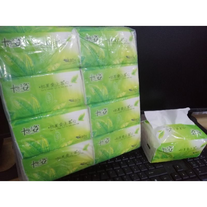 Tissue 3-Ply 480 Sheets Disposable Inter-Folded Facial Tissue (480 ...