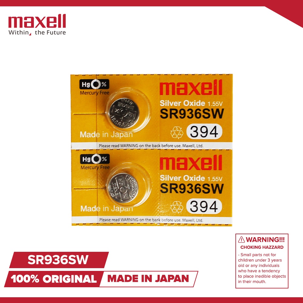 SR936SW 394 Original Maxell Silver Oxide Battery 1.55V (1PIECE ...