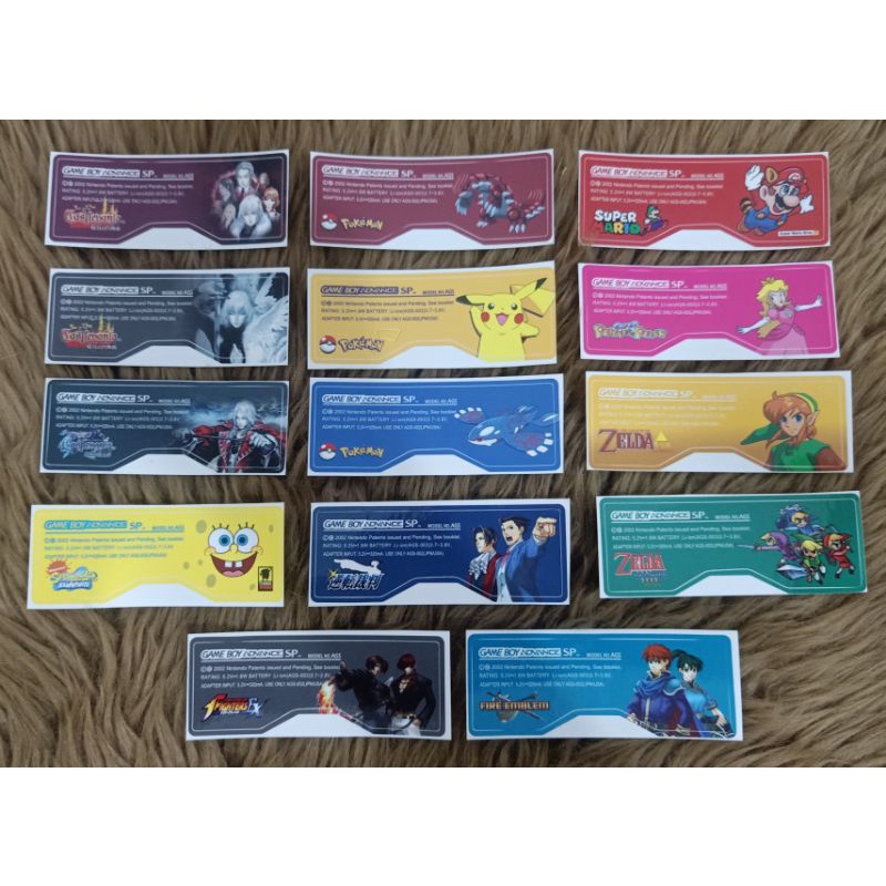 Gameboy Advance SP Sticker / GBA SP Shell Sticker | Shopee Philippines
