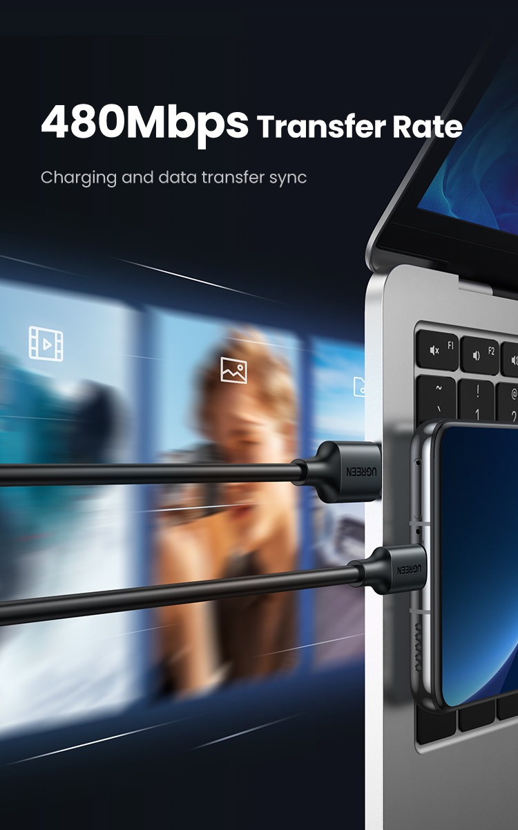 UGREEN Type C 3A USB Cable to Type C Fast Charge Data Cable | Shopee ...