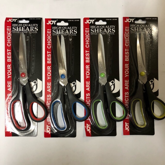 Joy Scissors 8" (Red, Blue, Green and Yellow) | Shopee Philippines
