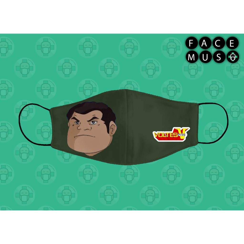 Voltes V inspired Facemask - Big Bert | Shopee Philippines