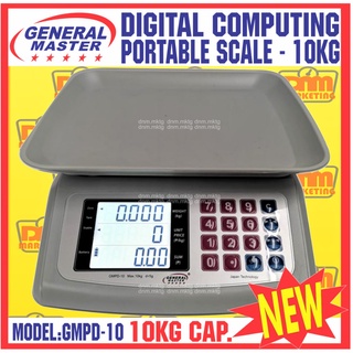 GENERAL MASTER PORTABLE COMPUTING SCALE 10KG (GMPD-5 or 10) | Shopee ...