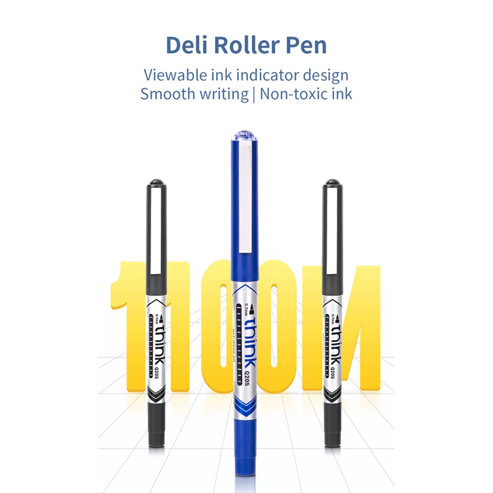 Deli EQ205 Roller Sign Pen Ballpen 0.7mm | Shopee Philippines