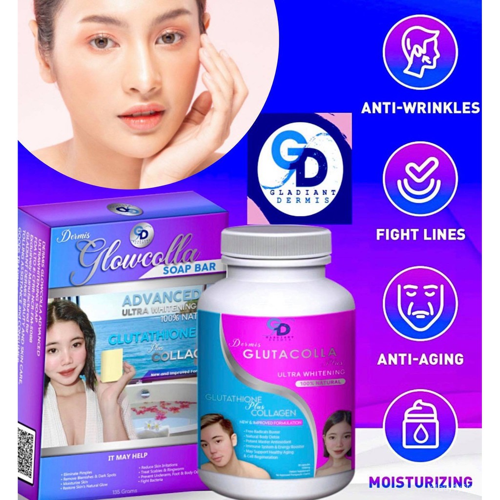 Bundle Glutathione Skin Whitening with Collagen and Anti Aging Capsule ...