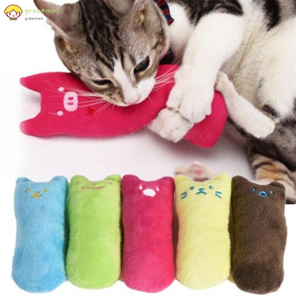 GM Catnip Cat Toy Fancy Pet Teeth Grinding Kitten Kick Sticks Cute ...