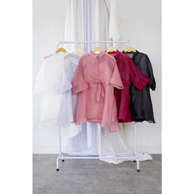 Hns Authentic - Isabel Organza Shirt Dress - One Set / Mini Dress For ...