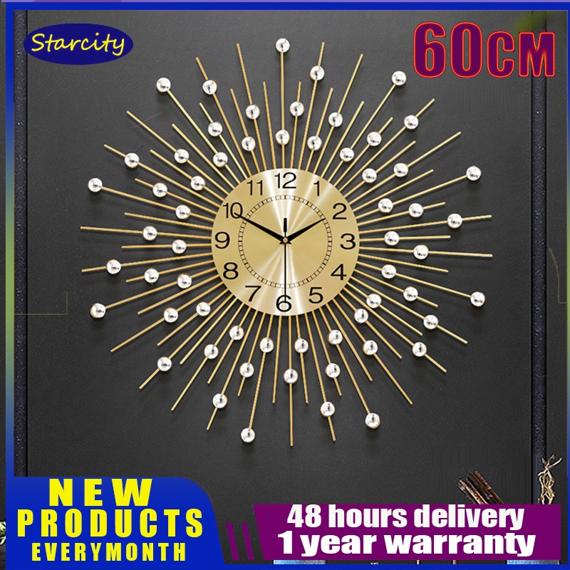 Wall Clocks metal diameter 60CM Living Room Household Clocks Creative ...