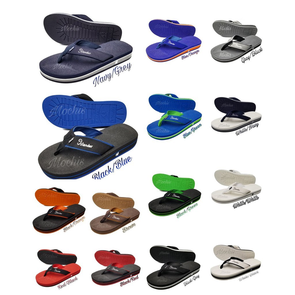 Islander Men's 100% Authentic and original Rubber slippers (Makapal ...