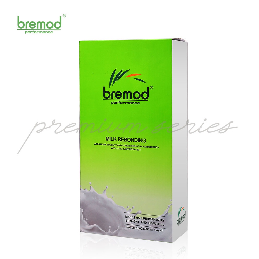 NEW Bremod Rebonding Hair Straightening Milk 1000 ml x 2 ( A and B ...