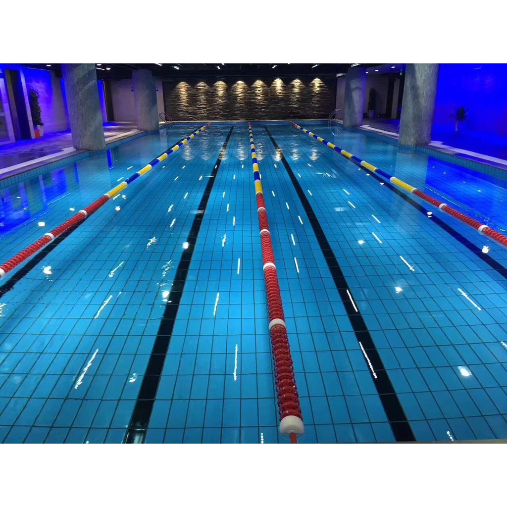 Swim lane line Swimming pool lane line warning buoy deep and shallow ...
