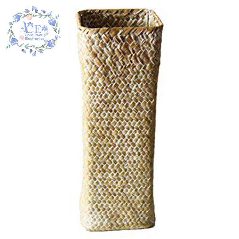 Rattan Flower Vase Bamboo Baskets Decoration Vases Flower Fruit Basket ...
