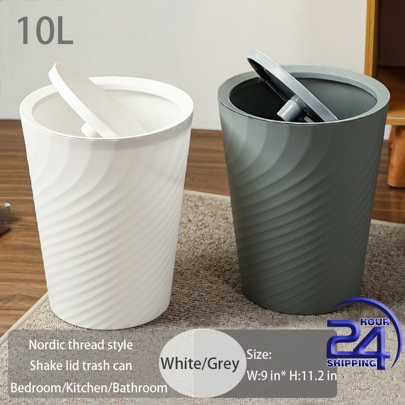COD10L Nordic stripe trash can bedroom living room dining room creative ...