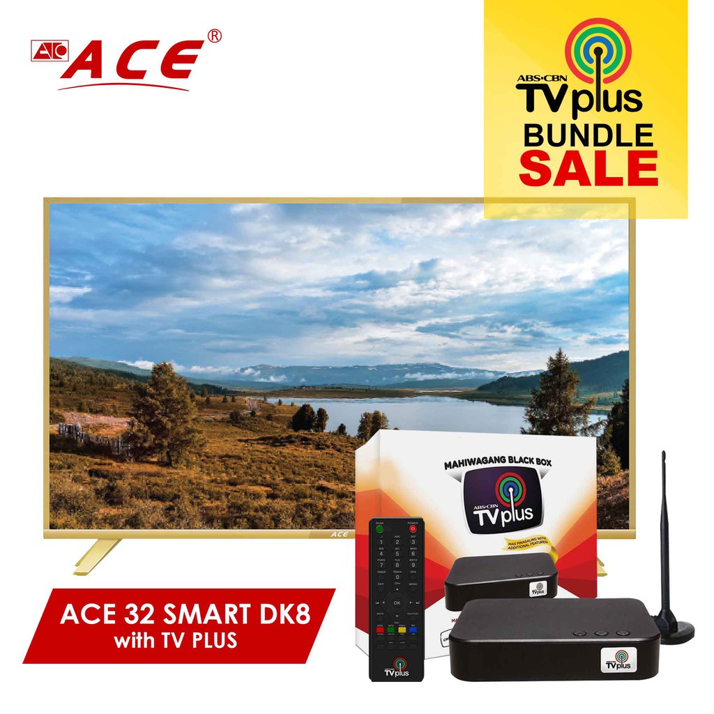 ACE 32" Aluminum HD Smart TV Gold LED-808 DK8 Android 9.0 with TV Plus | Shopee Philippines