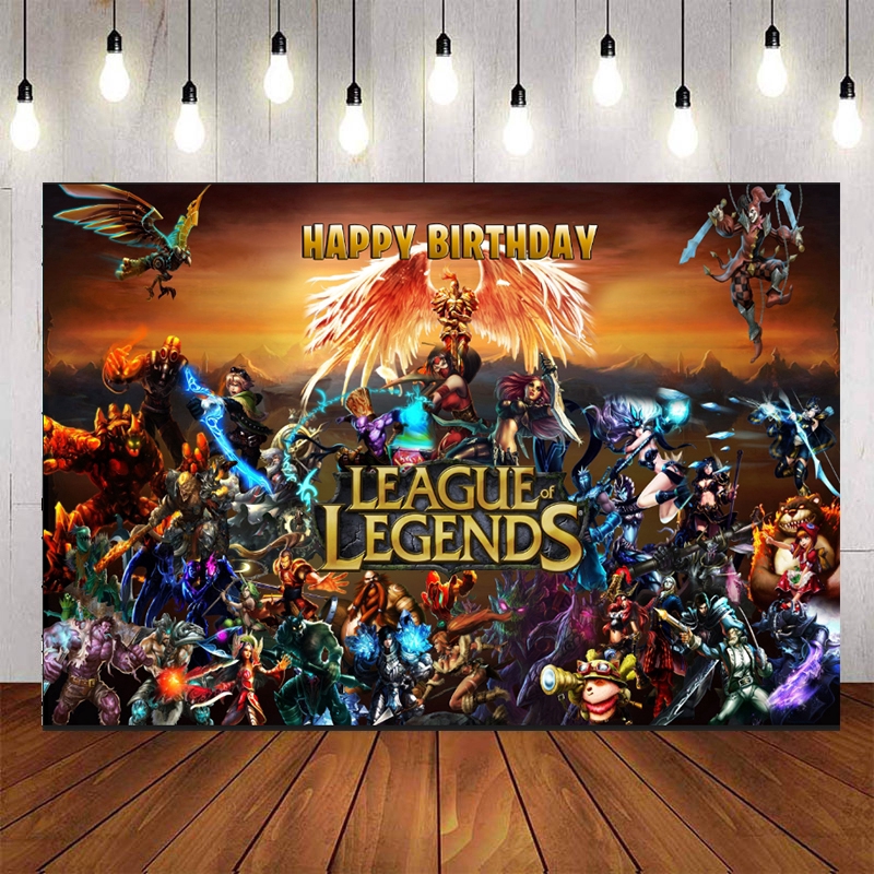 League of Legends Backdrop For Boys Birthday Backdrops Game Birthday ...