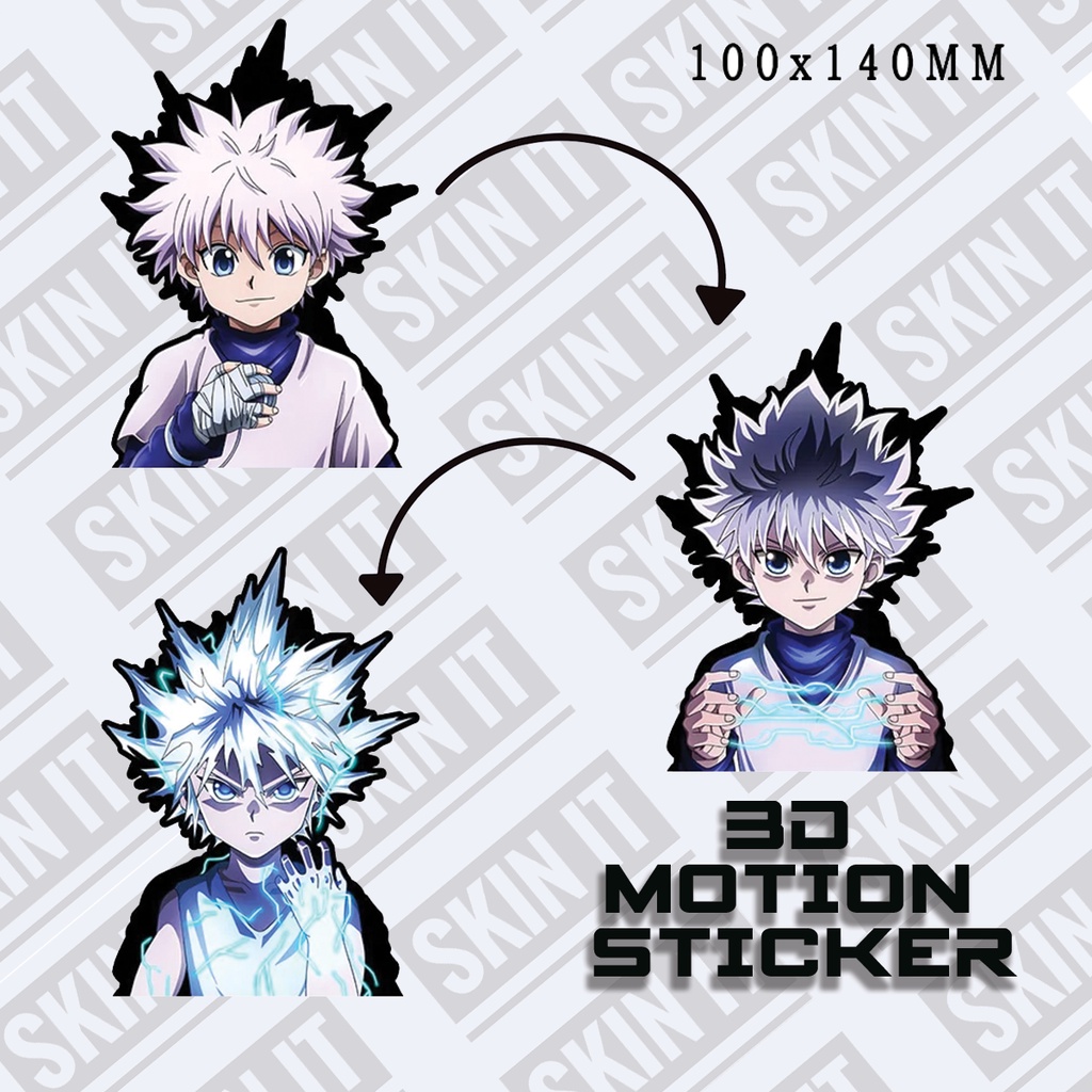 3D Motion Sticker Peeker Killua Zoldyck Hunter X Hunter | Shopee ...