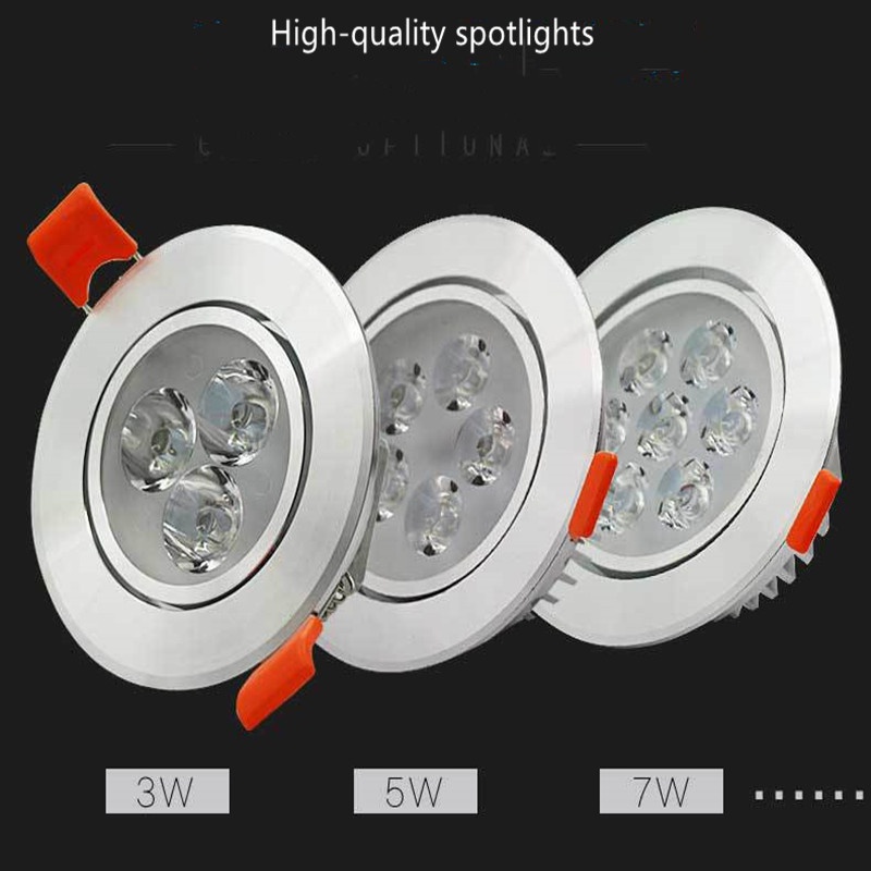 LED Dot Ceiling Light Recessed Spotlight 3W-7W Living Room Hotel ...