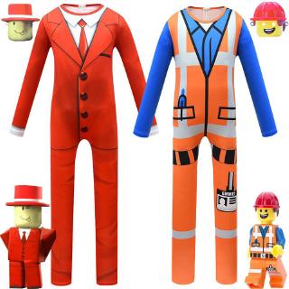 Roblox Cosplay Costume Kids Jumpsuit Fancy Dress Halloween Bodysuit ...