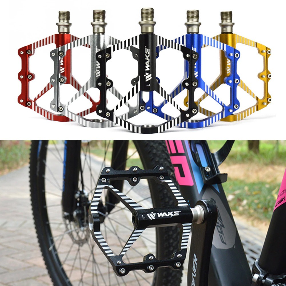 WAKE Bike Pedals Aluminum Alloy Sealed Bearing | Shopee Philippines