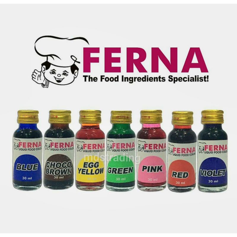 Ferna Liquid Food Color 30ml | Shopee Philippines
