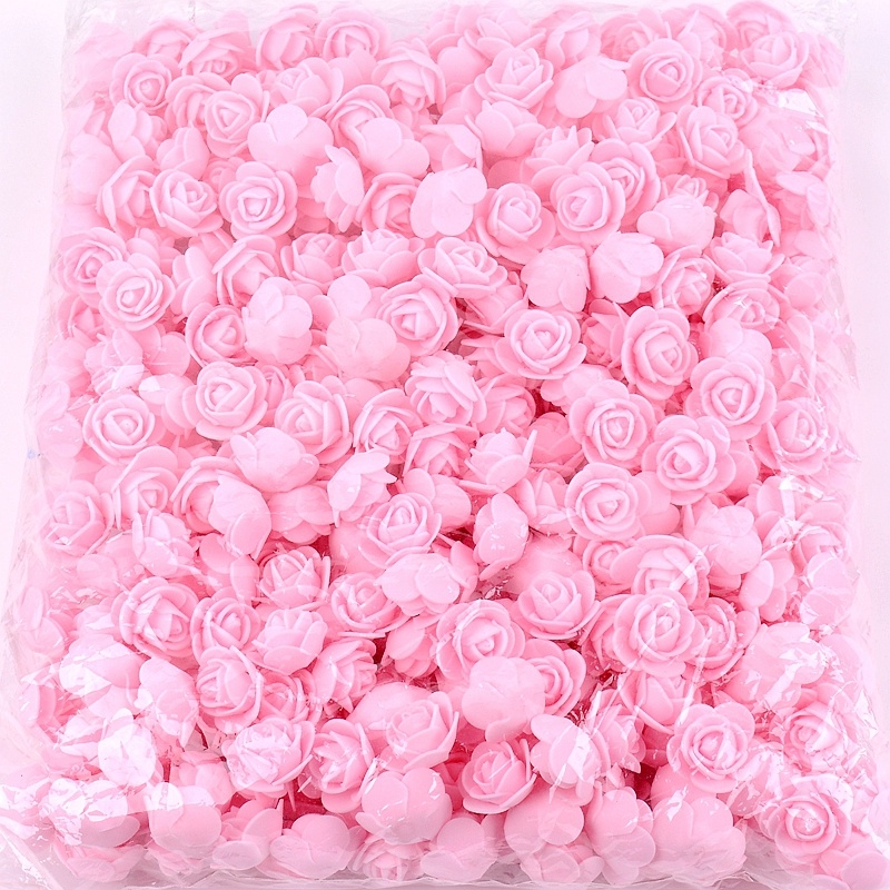 100Pcs Foam Rose Artificial Flowers Wedding Decorations For Home DIY ...