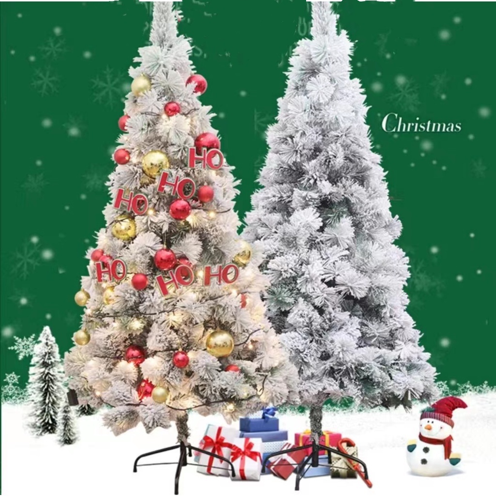 Artificial green Christmas Tree Sugar Pine Metal Frame Flowering Tree ...