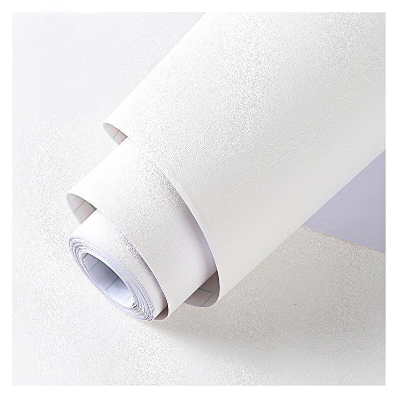 Vicky plain white wallpaper sticker self adhessive PVC waterproof ...