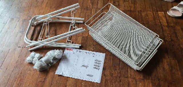 LOCAUPIN Kitchen Metal Mesh Wire Trolley Easy Moving Storage Cart Rack ...